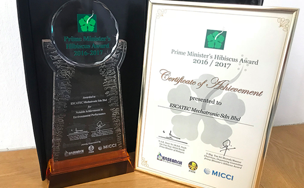 ESCATEC Mechatronics wins prestigious environment award